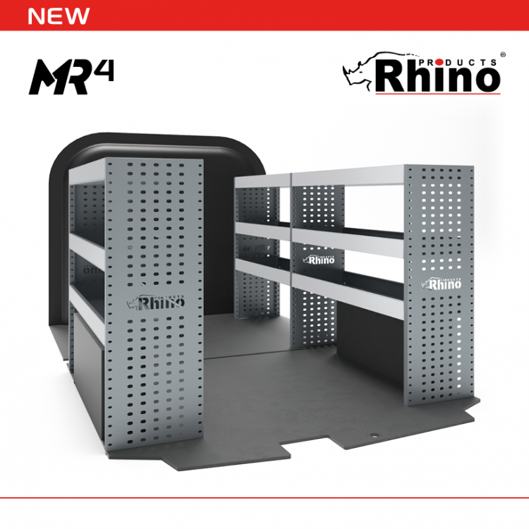 Mercedes Sprinter 2006-2018 L2H1 - Rhino MR4 3 Bay Internal Van Racking